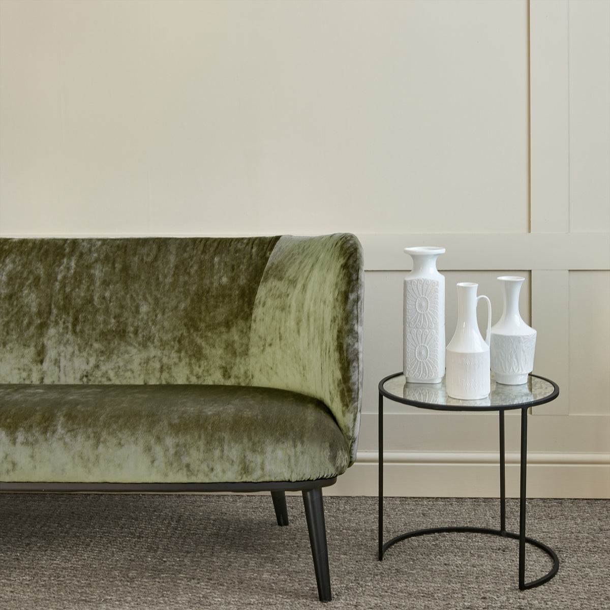 Cosmos Velvet - Sage | Velvet Fabric | Velvet Sofa | Linwood