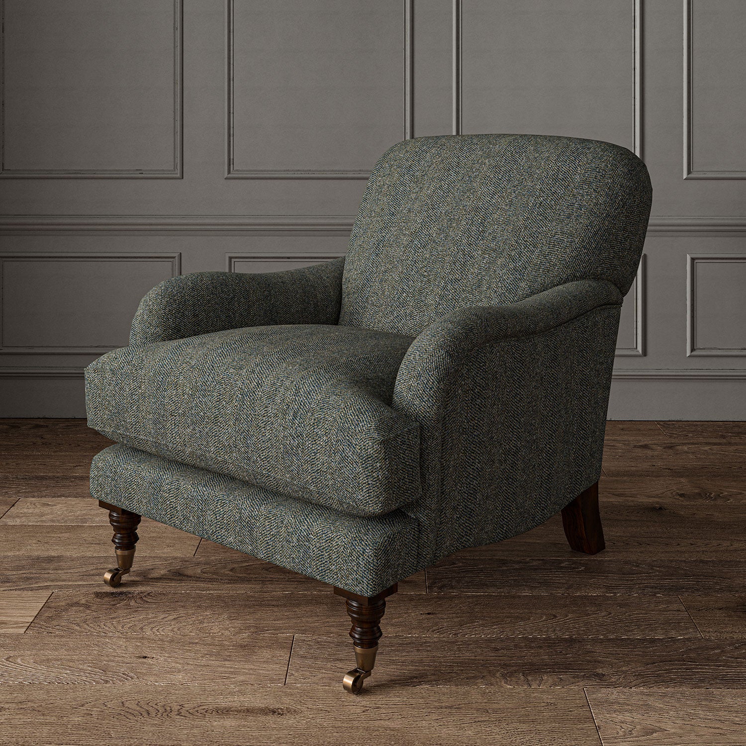 Foss – Midnight | British Wool | Woven Fabric | Linwood