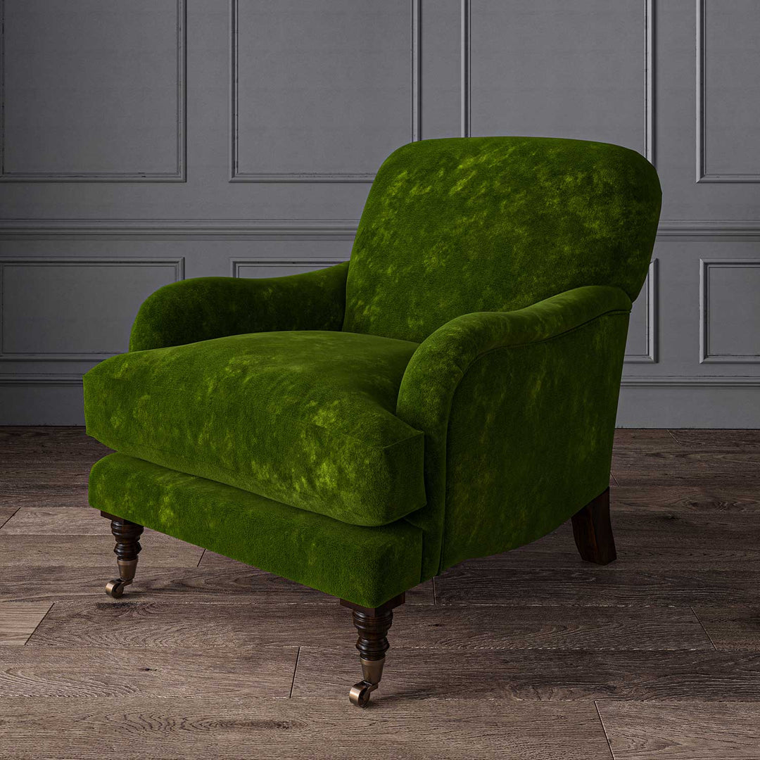 Cosmos Velvet II – Grass | Stain Resistant Velvet | Linwood