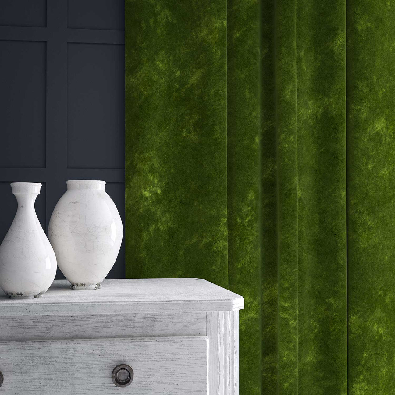 Cosmos Velvet II – Grass | Stain Resistant Velvet | Linwood