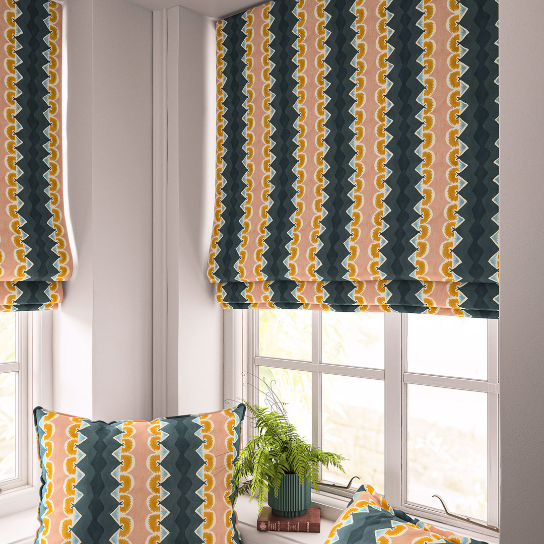 Taiki Ink – Printed Linen Fabric by Linwood