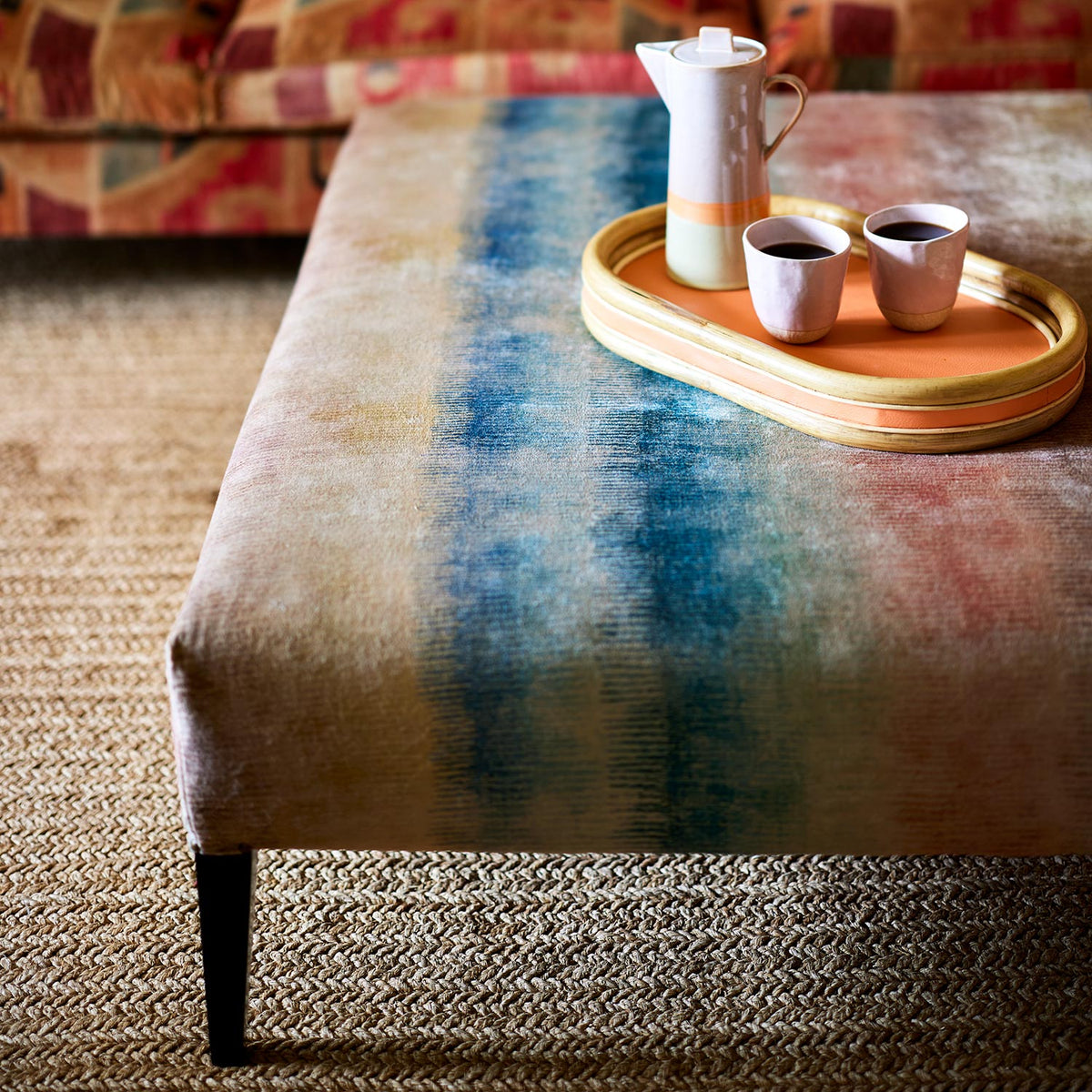 Cosmic – Rainbow | Printed Velvet Fabric | Linwood