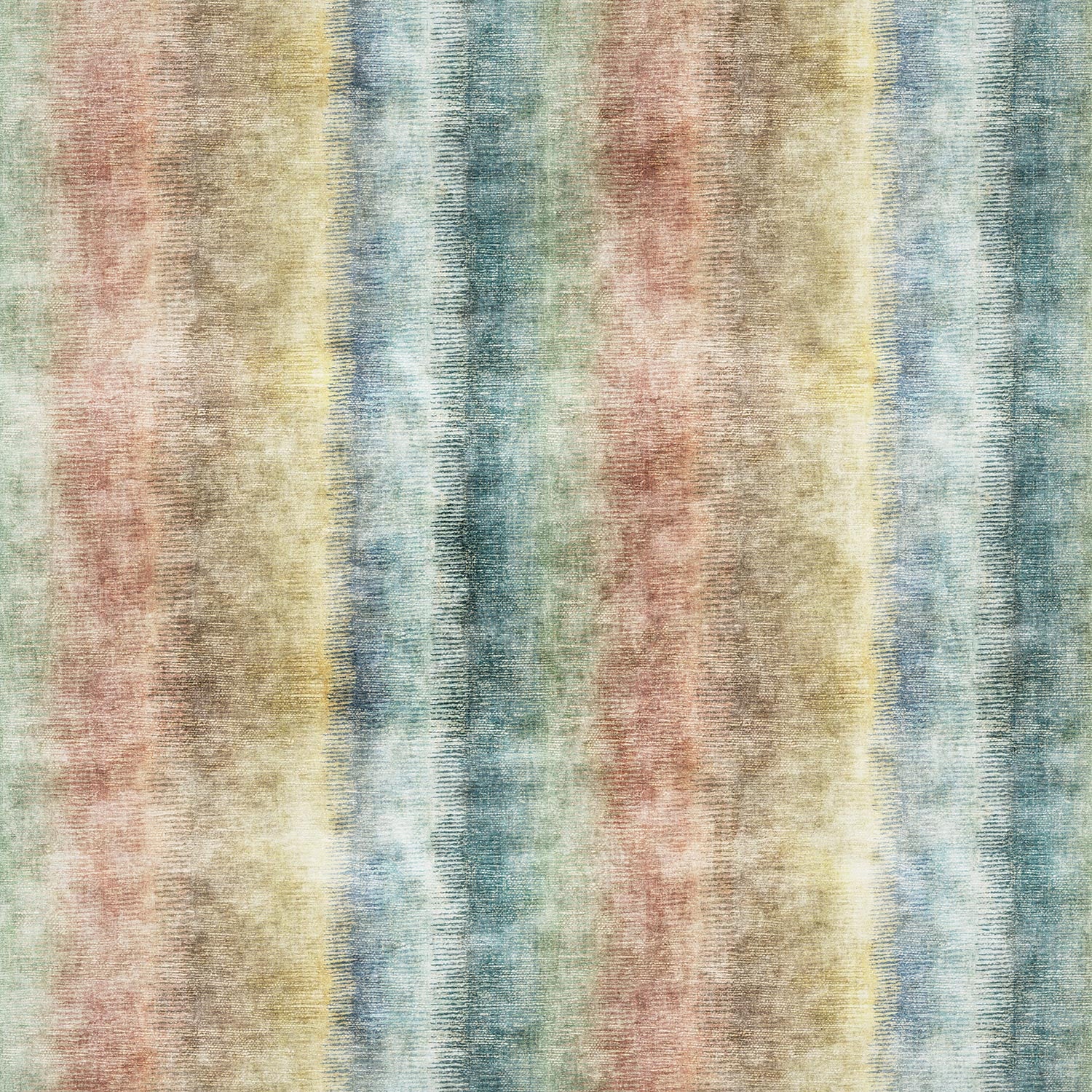 Cosmic – Rainbow | Printed Velvet Fabric | Linwood