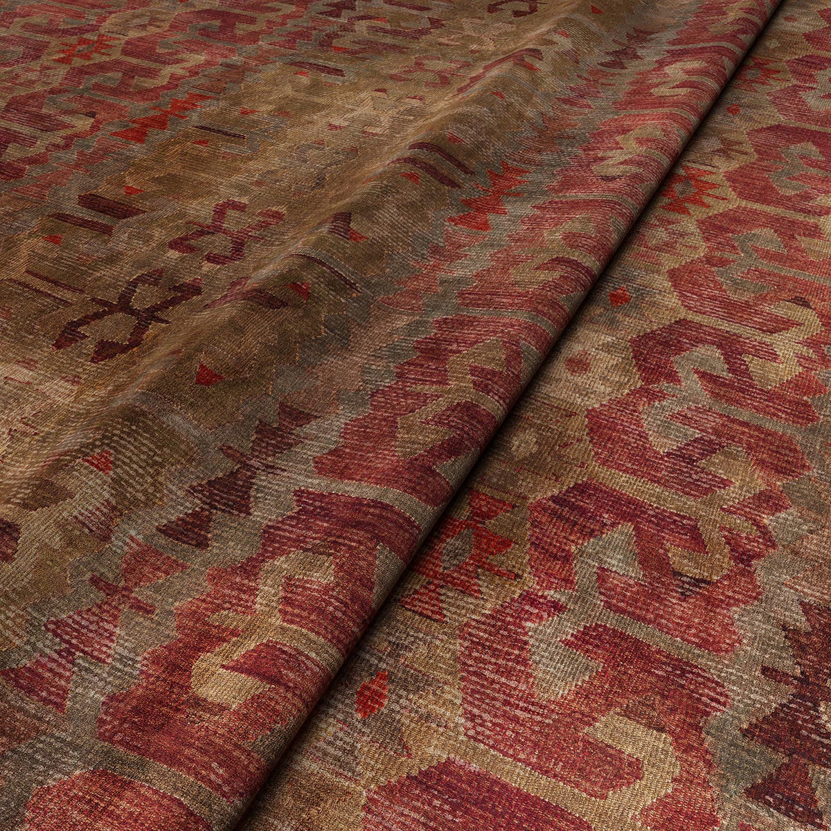 Samimi – Earth | Printed Velvet Fabric | Linwood