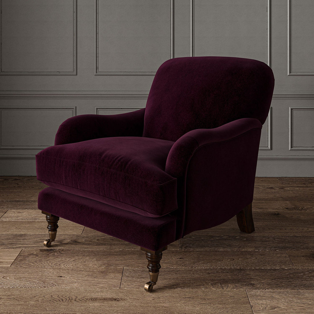 Linwood Omega IV Velvet – Deep Purple | Upholstery & Curtains