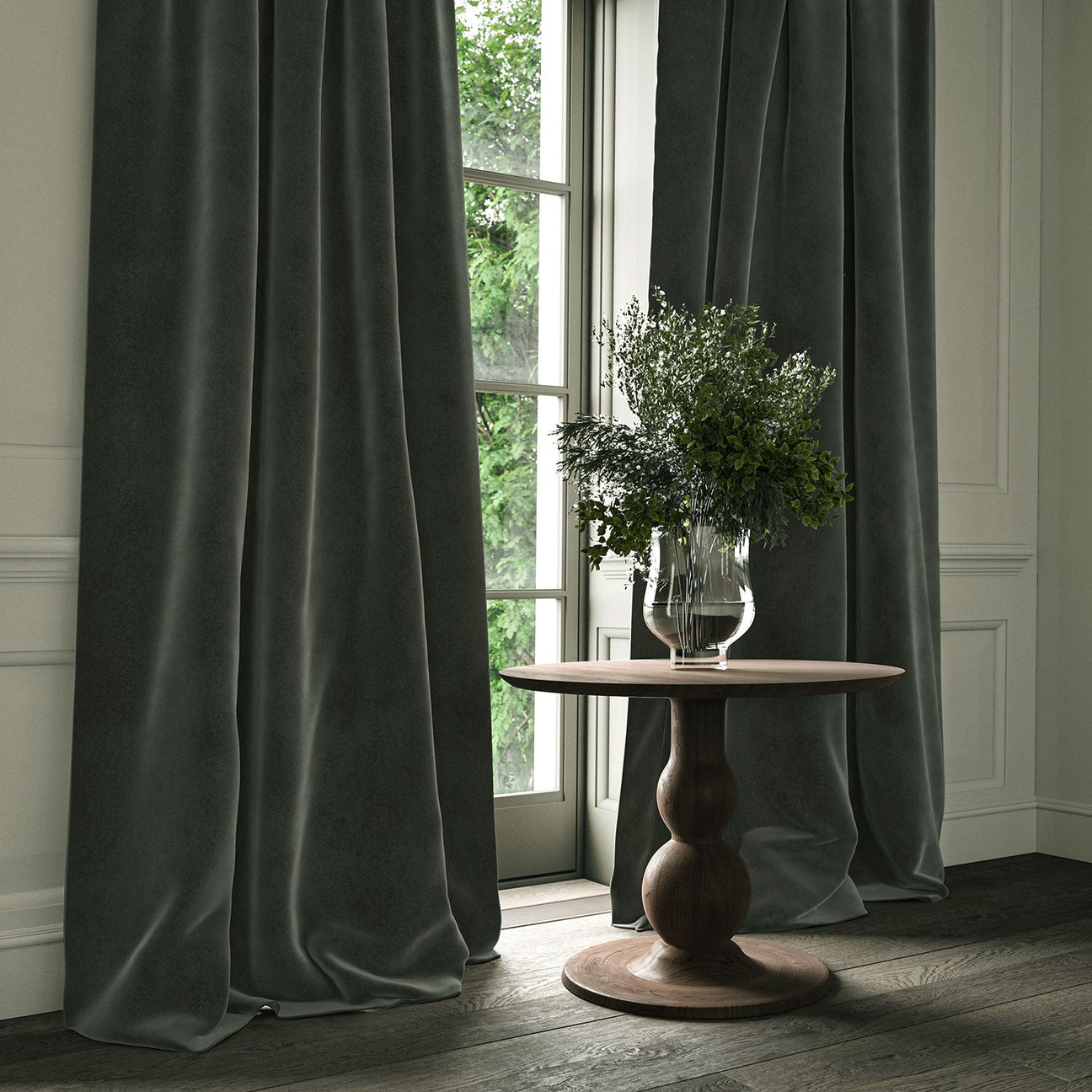 Linwood Omega IV Velvet – Lava | Upholstery & Curtains