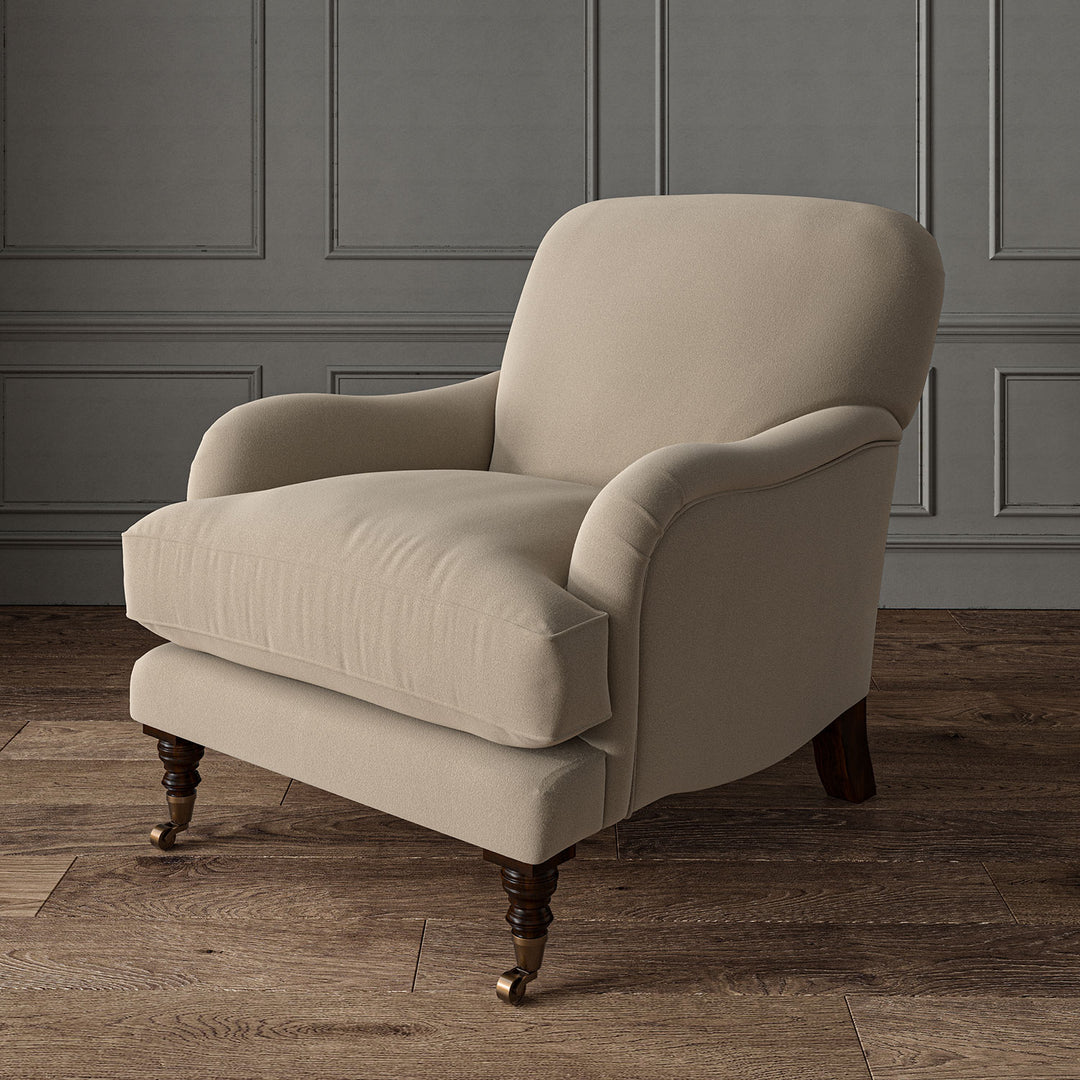 Romney British Wool - Dove | Woven Fabric | Linwood