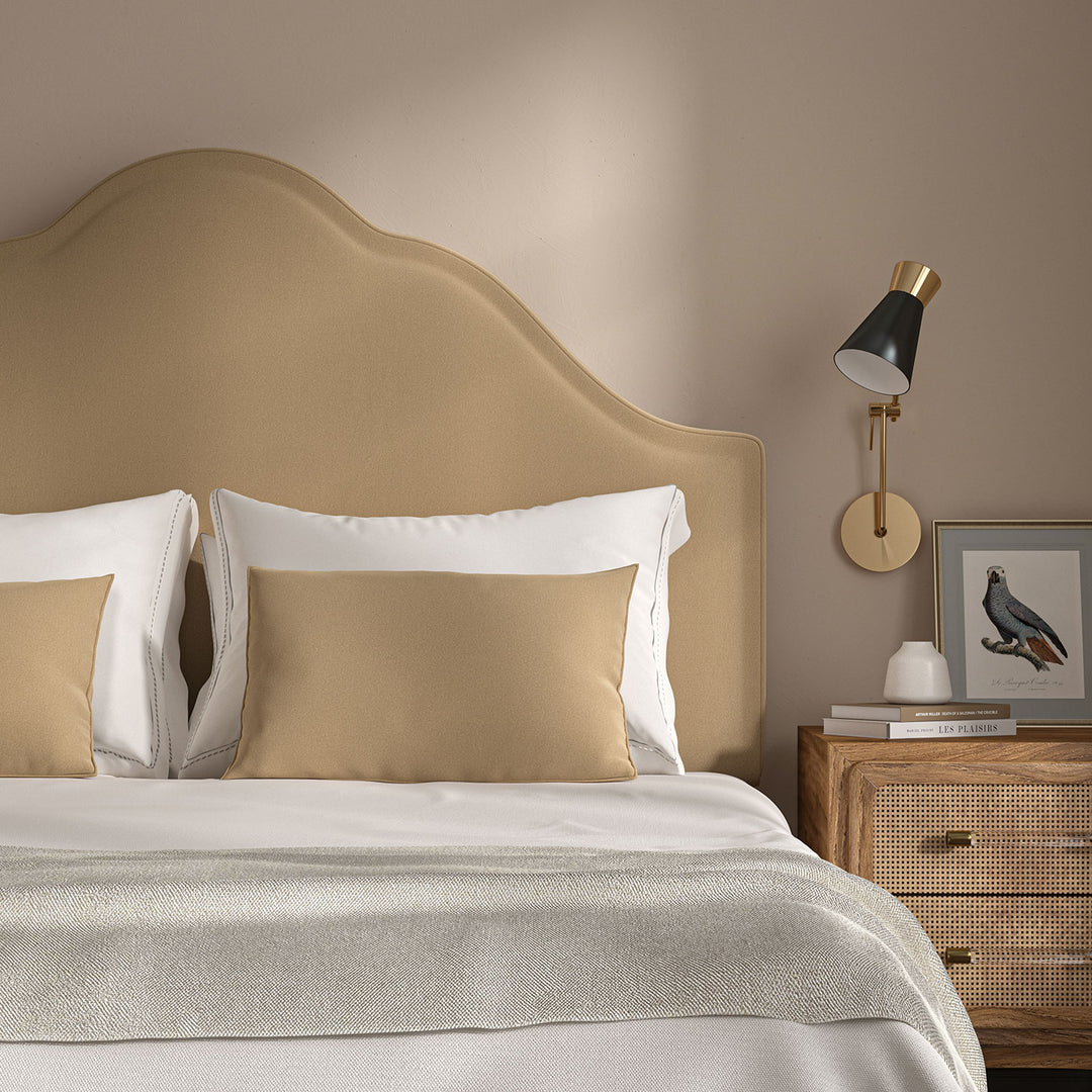 Romney British Wool - Oatmeal | Woven Fabric | Linwood