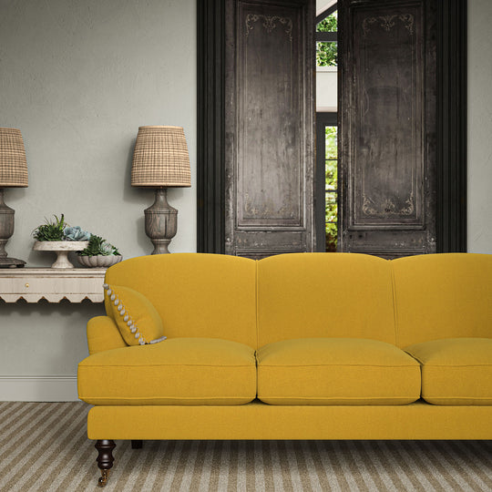Romney British Wool - Pollen | Woven Fabric | Linwood