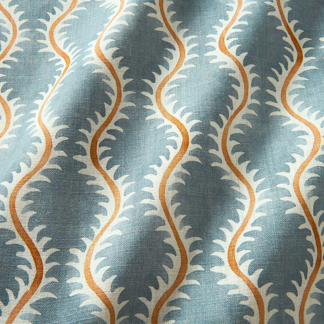 Helter Skelter – Volcano | Printed Linen Fabric | Linwood