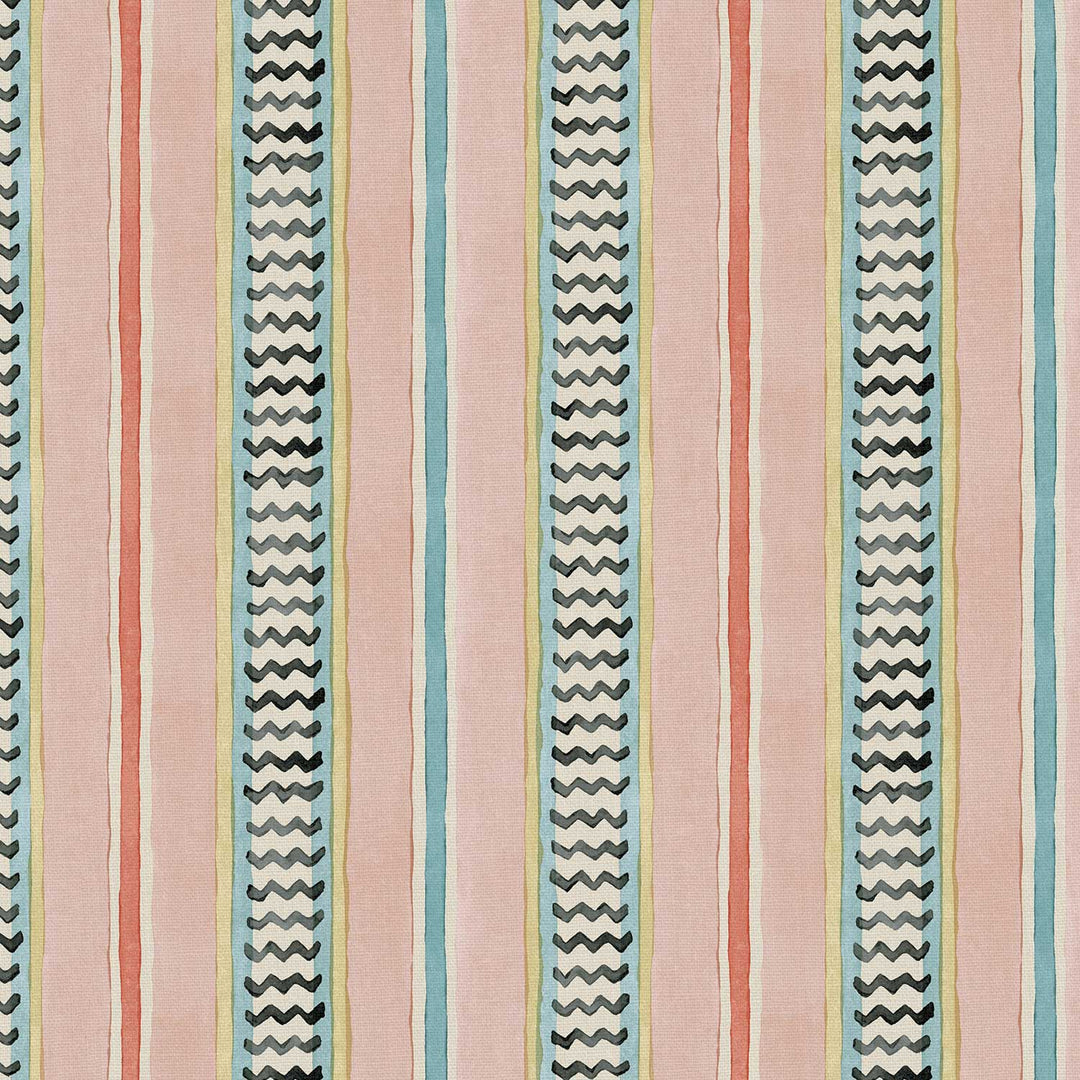 High Wire – Marshmallow | Printed Linen Fabric | Linwood