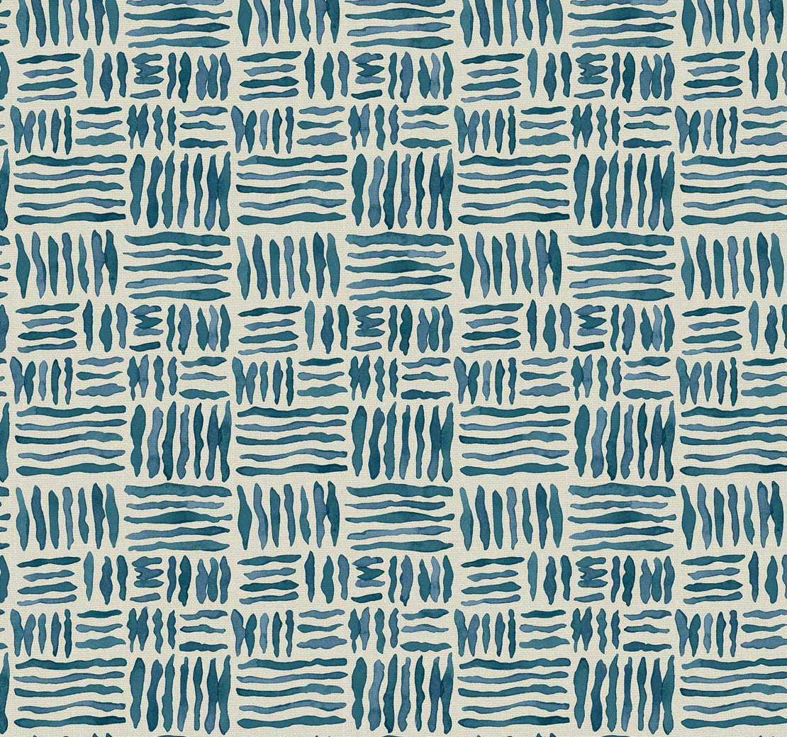 Trapeze – Maldives | Printed Linen Fabric | Linwood