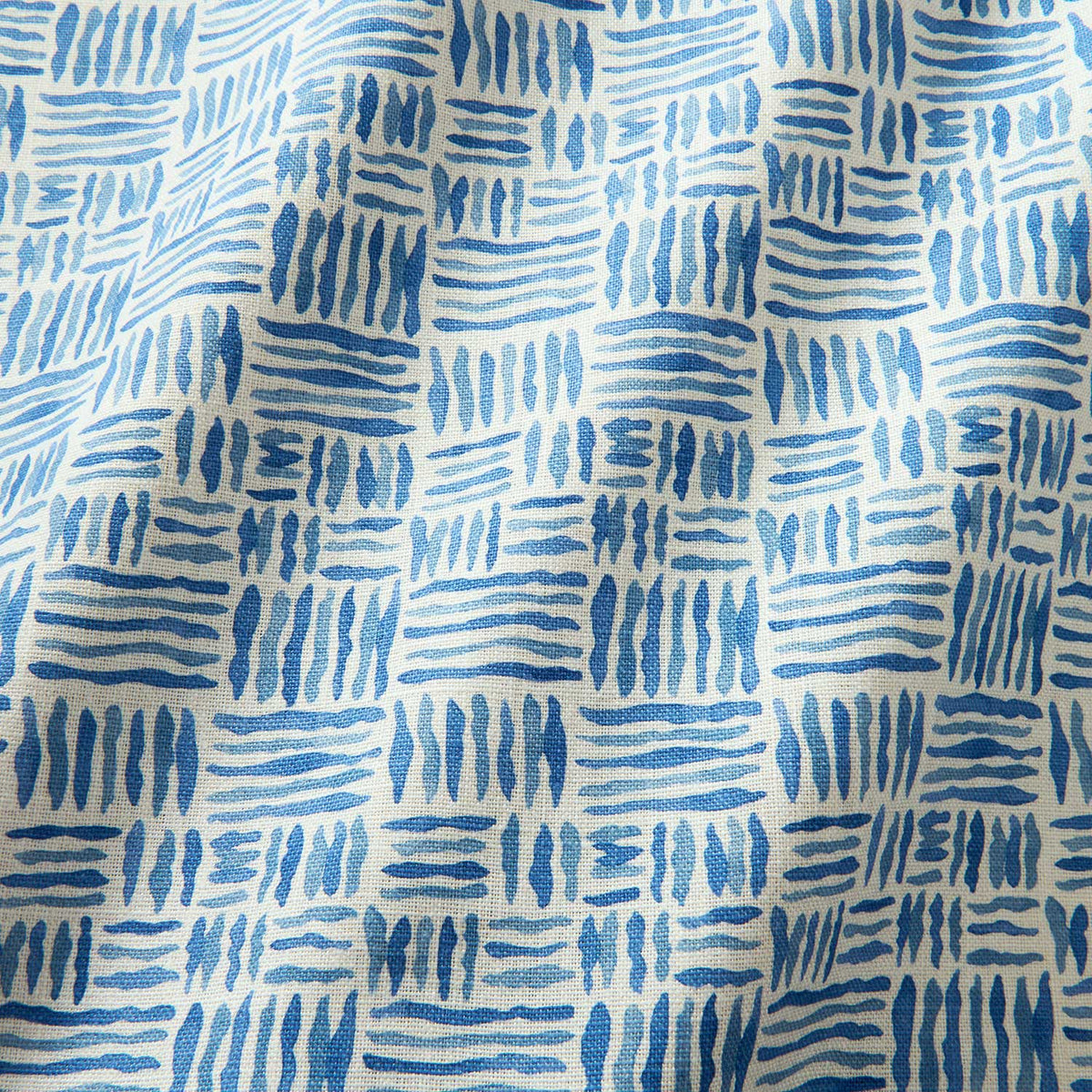 Trapeze – Santorini | Printed Linen Fabric | Linwood