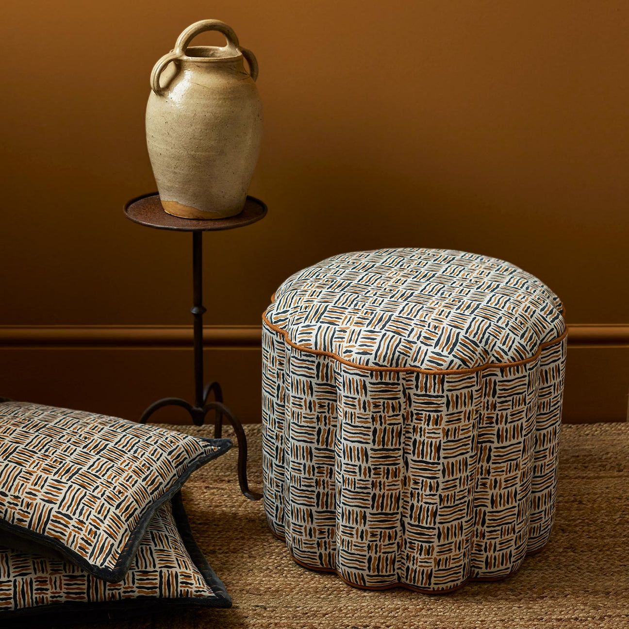 Trapeze – Lombok | Printed Linen Fabric | Linwood