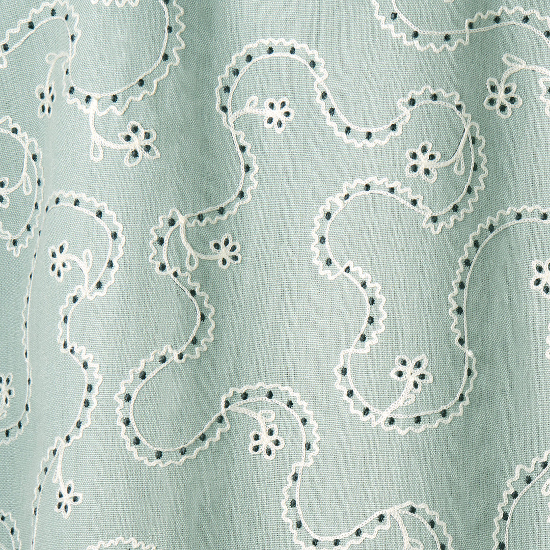 Lysander – Glen | Embroidery Fabric by Linwood | Floral Linen Design