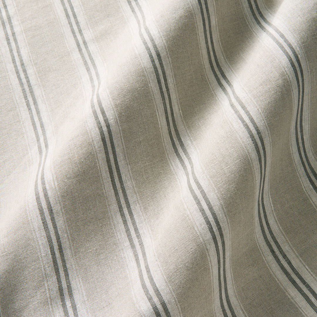 Danube Stripe – Dove | Fabric for Linen Curtain – Linwood