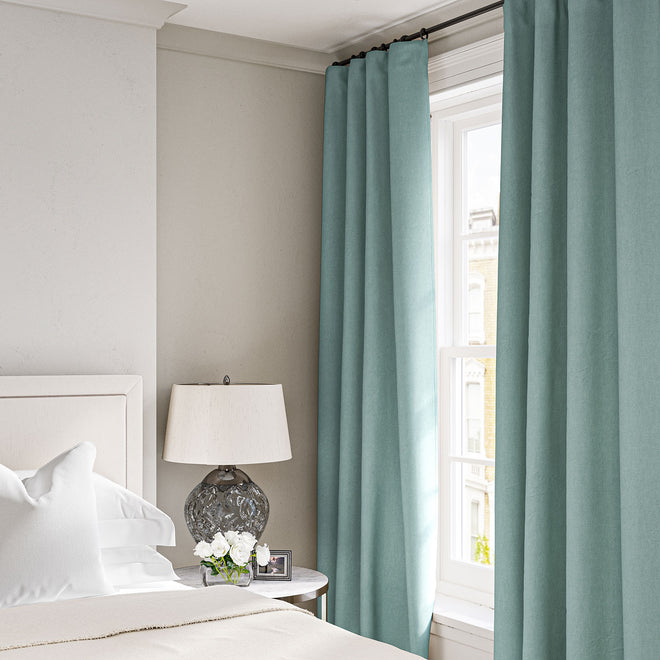 Elba – Ice Blue | Linen Curtains | Linen Upholstery Fabric | Linwood