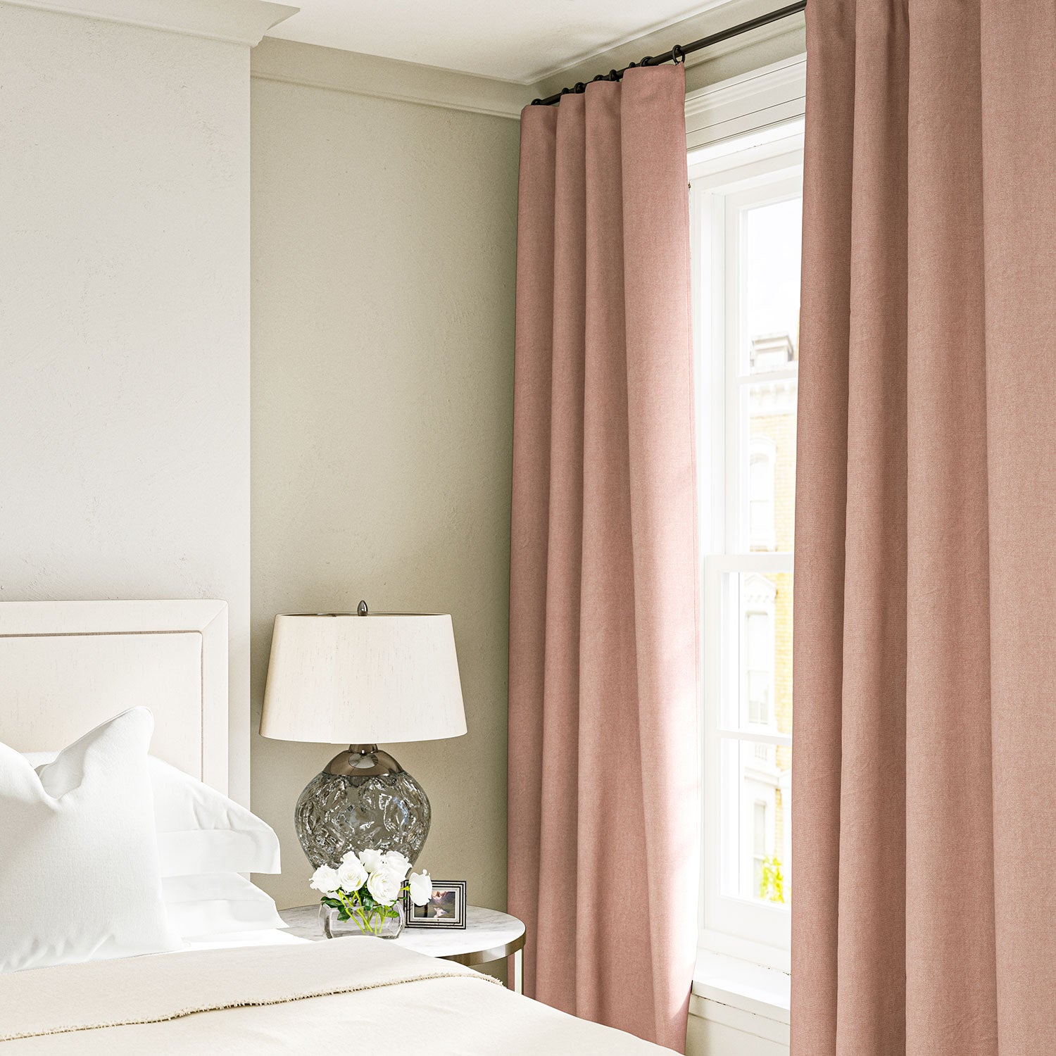 Elba – Blush | Linen Upholstery Fabric | Linen Curtains | Linwood