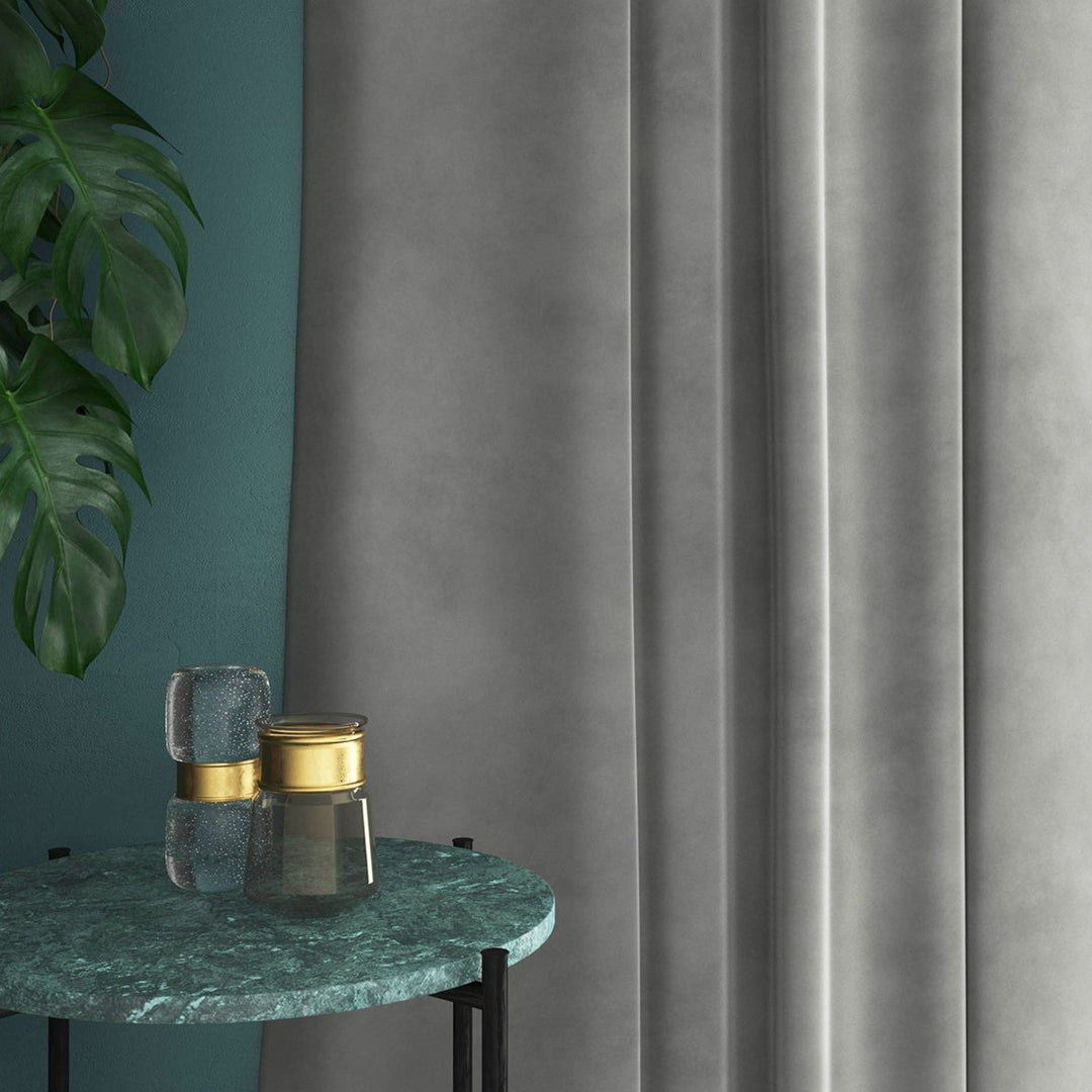 Omega - Smoke | Velvet Upholstery Fabric | Linwood