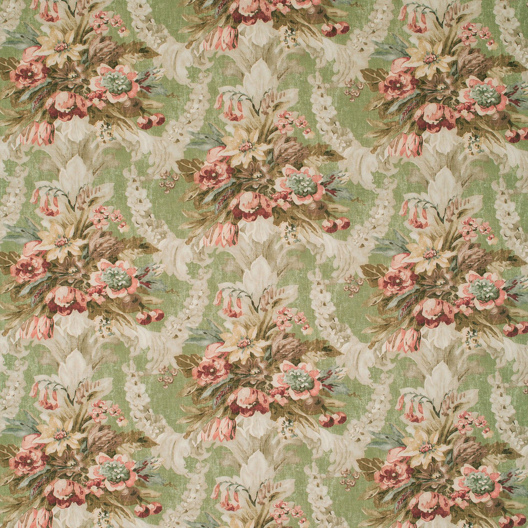 Wakehurst - Spring Green | Floral Upholstery Fabric | Linwood