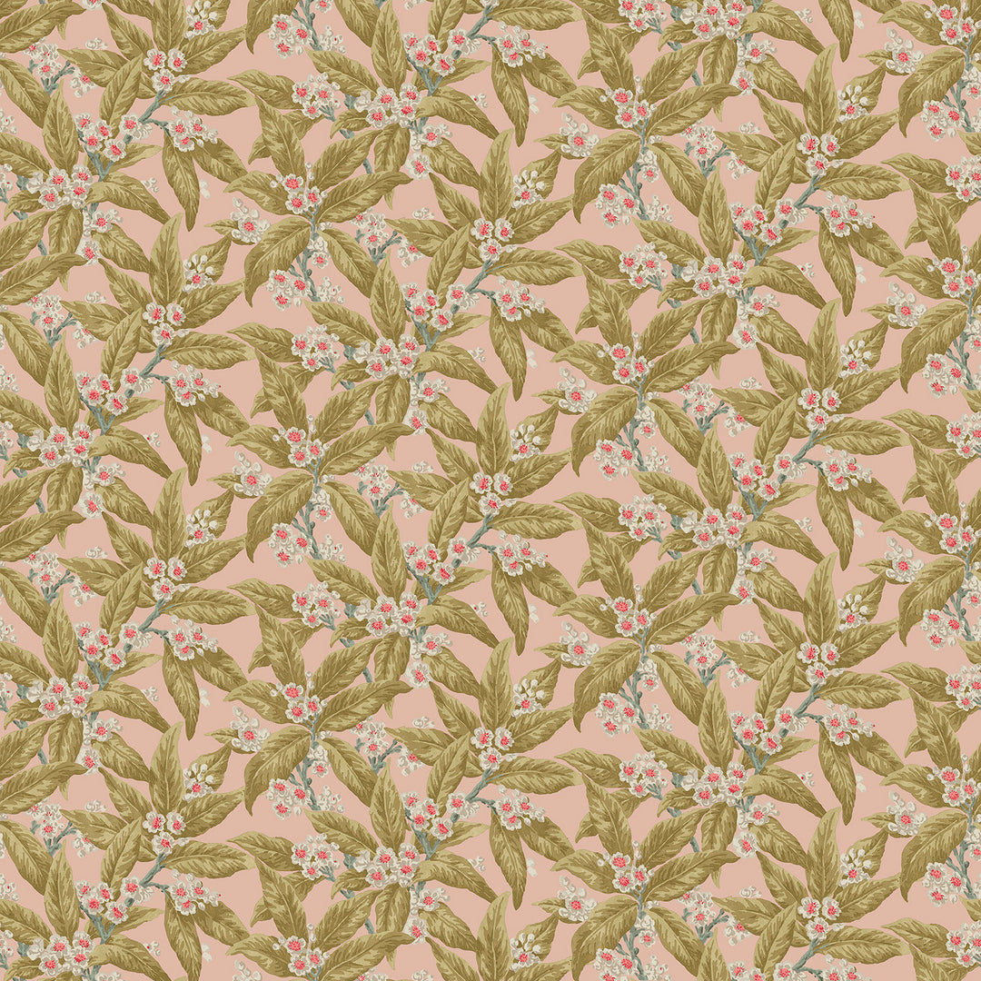 Loseley Velvet - Peach | Printed Velvet Fabric | Linwood