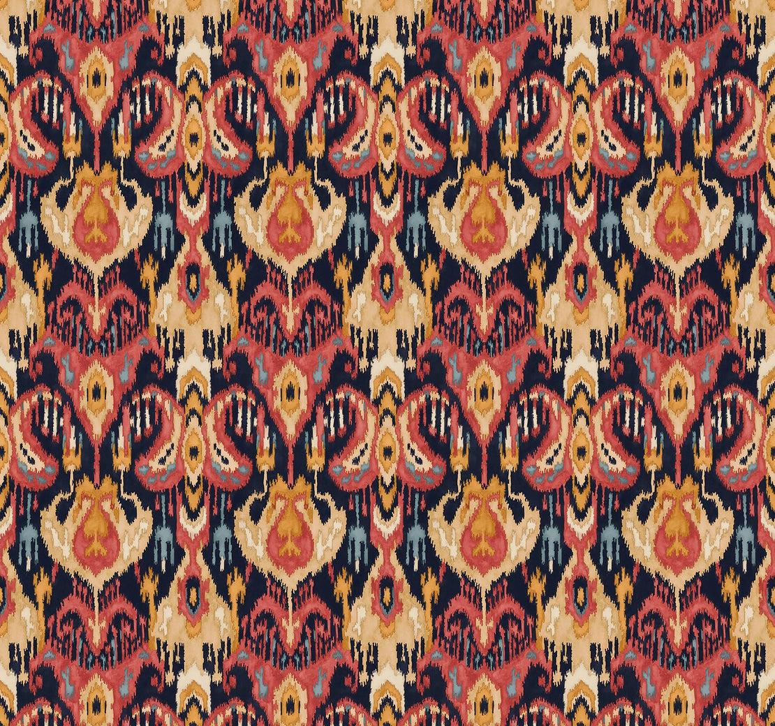 Bukhara - Saffron | Printed Velvet Fabric | Linwood