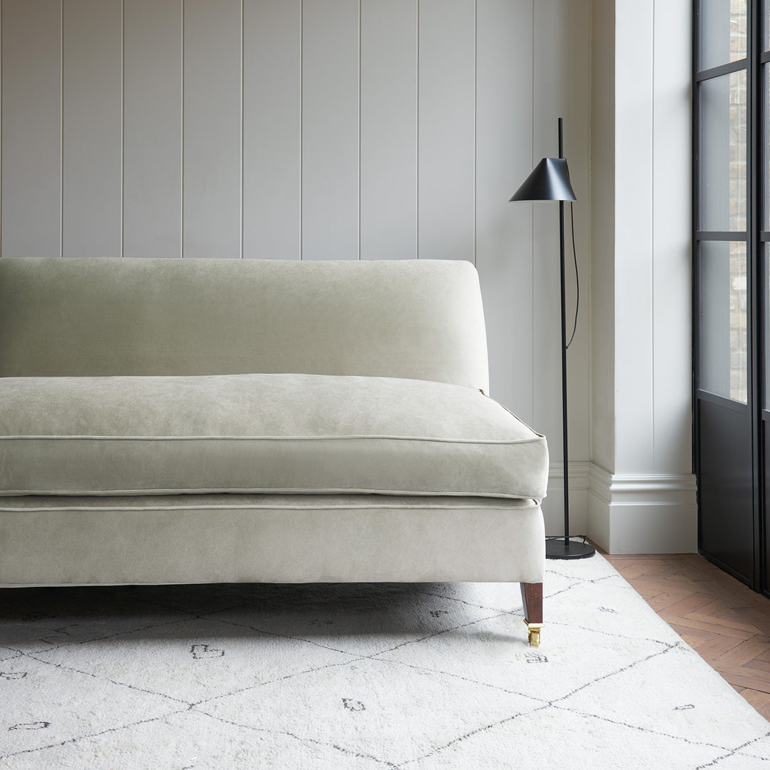 Moleskin Velvet - Feather Grey | Velvet Upholstery Fabric | Linwood