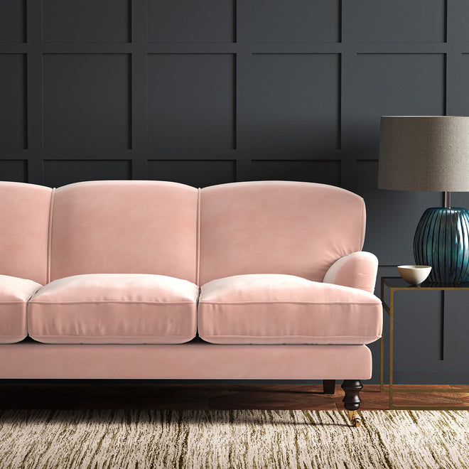 Omega – Pink Lace | Velvet Upholstery Fabric | Linwood