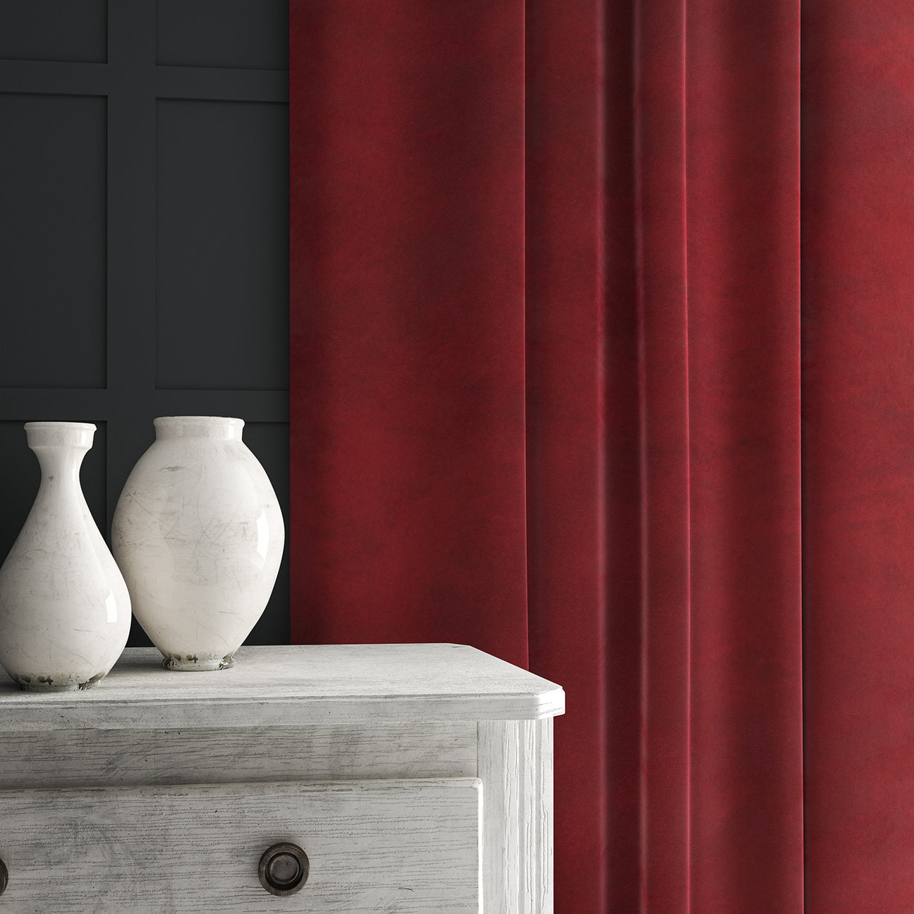 Omega – Rouge | Velvet Upholstery Fabric | Linwood