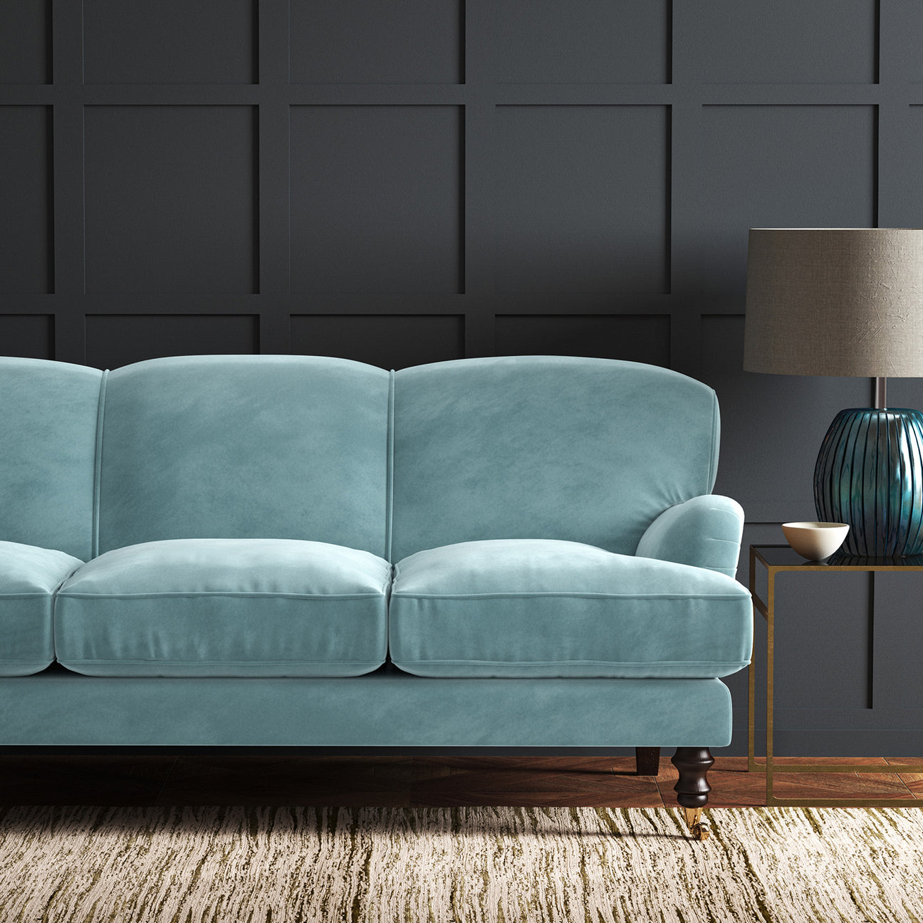 Omega – Pool | Velvet Upholstery Fabric | Linwood