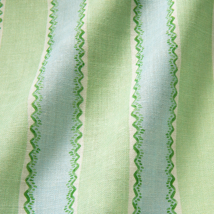 Croquet – Peppermint | Linen Fabric | Linwood