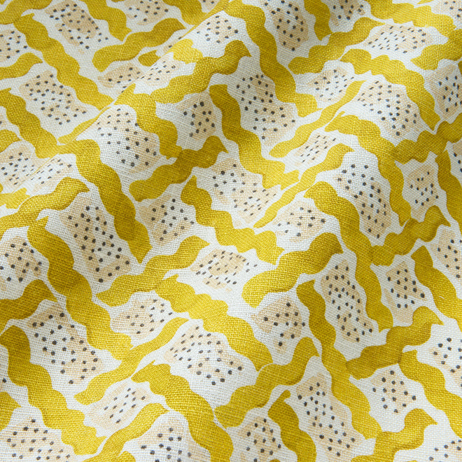 Maypole – Dandelion | Linen Fabric | Linwood