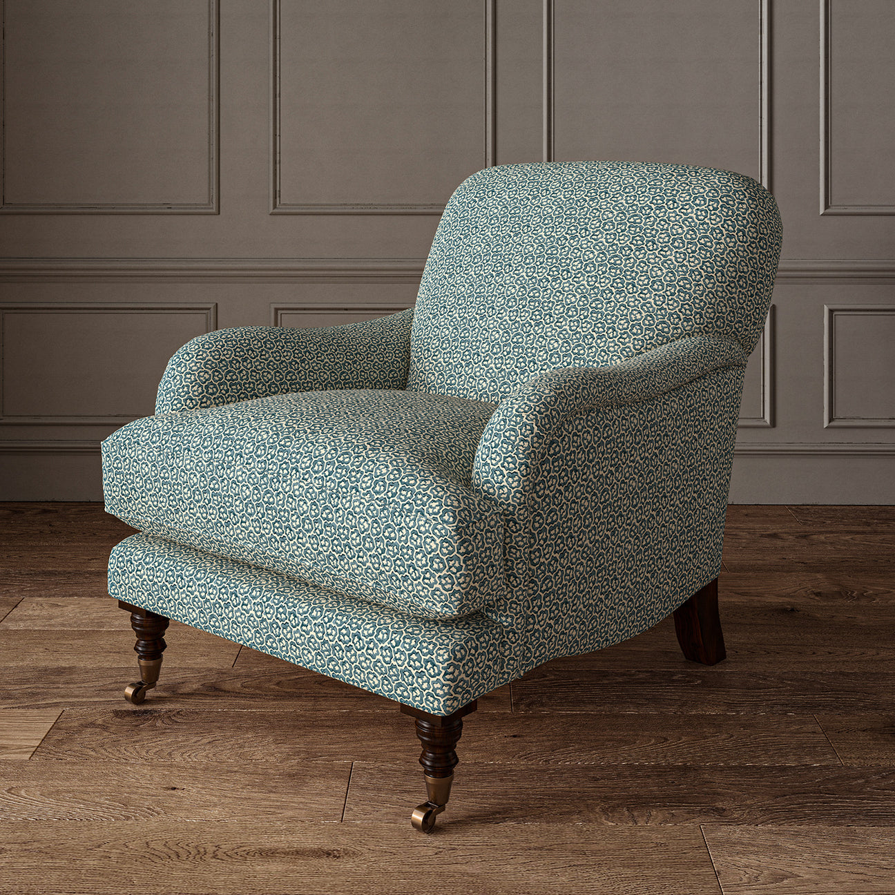 Hopscotch – Puddle | Linen Fabric | Linwood