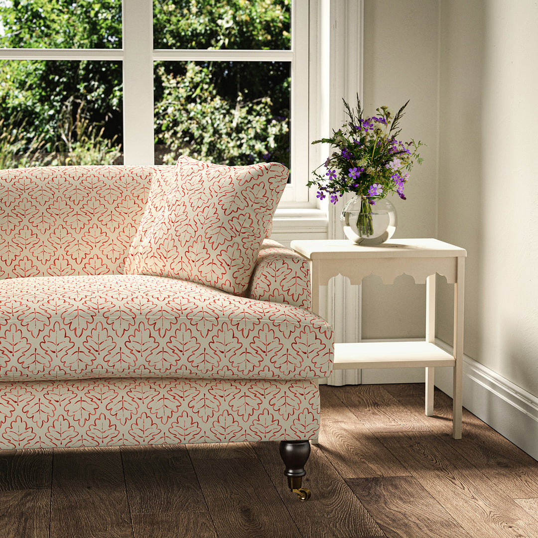 Maze – Red Apple | Linen Fabric | Linwood