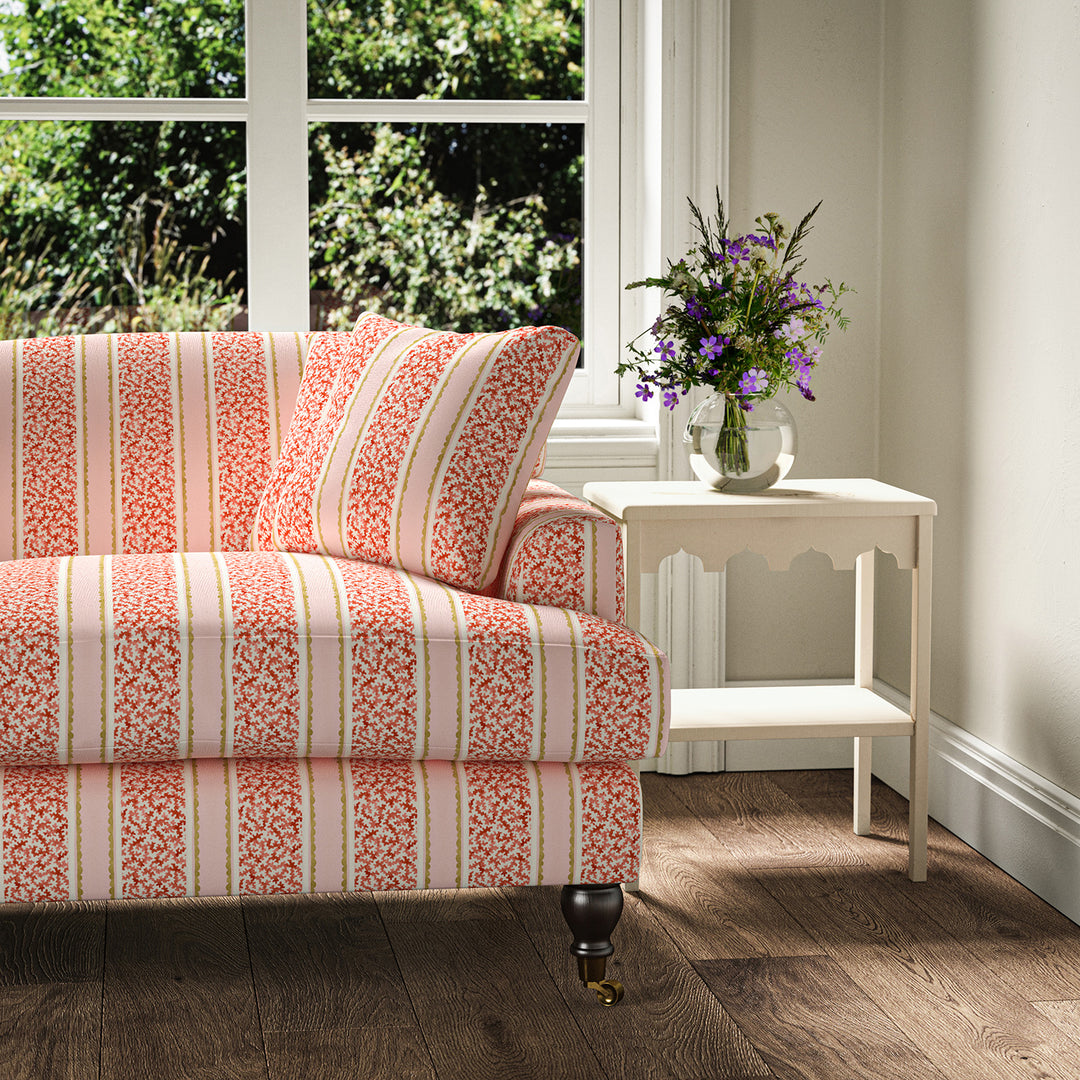 Garden Gate – Strawberry Mousse | Linen Fabric | Linwood
