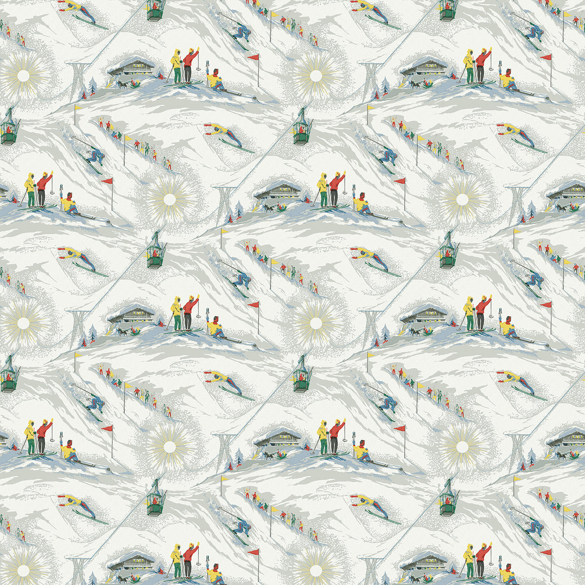 Off Piste – Alpine | Designer Wallpaper | Linwood