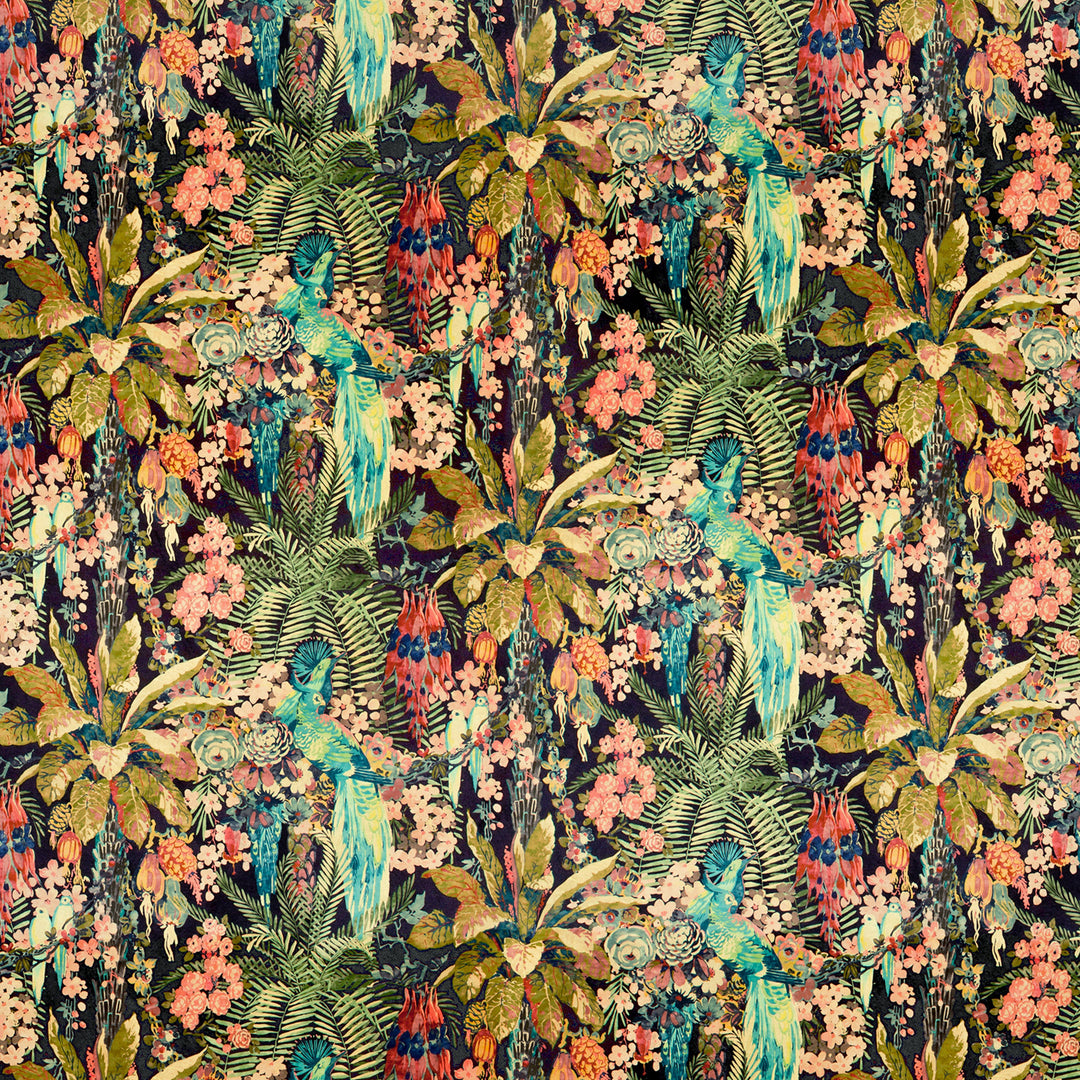 Rainforest Rabble Velvet - Neon | Velvet Fabric | Linwood