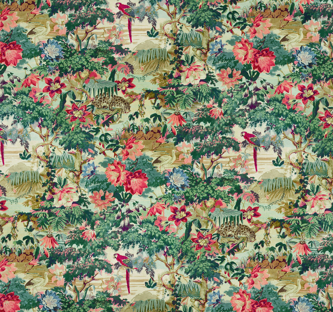 Jungle Rumble Velvet - Leopard | Printed Velvet | Linwood